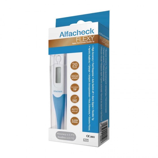 Alfacheck Flexy Ψηφιακό Θερμόμετρο με Εύκαμπτο Ρύγχος 20 δευτερολέπτων ...