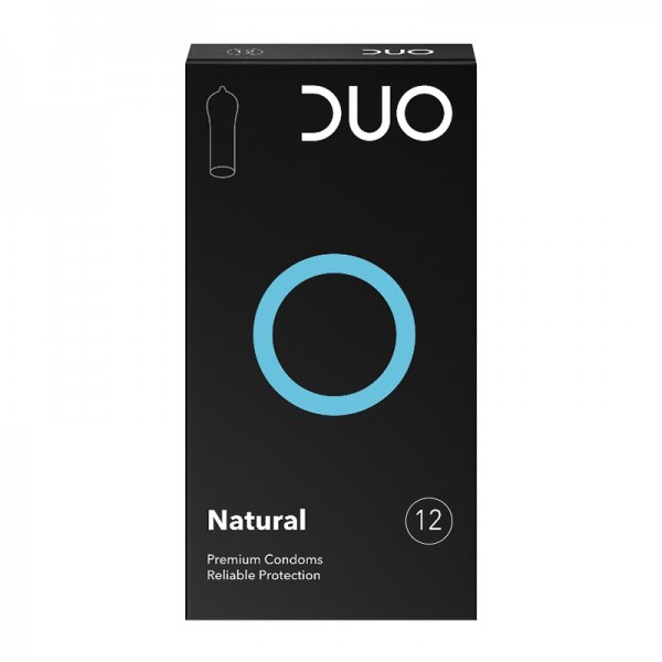 Duo Natural Προφυλακτικά Κανονικά & Διαχρονικά για Φυσική Απόλαυση 12τμχ