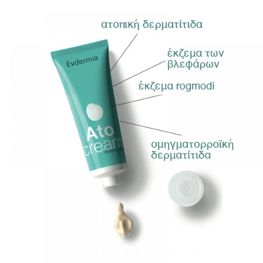 Evdermia Ato Cream, Πλούσια Ενυδατική Κρέμα που προστατεύει & Βοηθάει ...